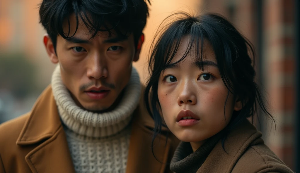 "A dramatic and emotional cinematic scene featuring a wealthy Asian ...