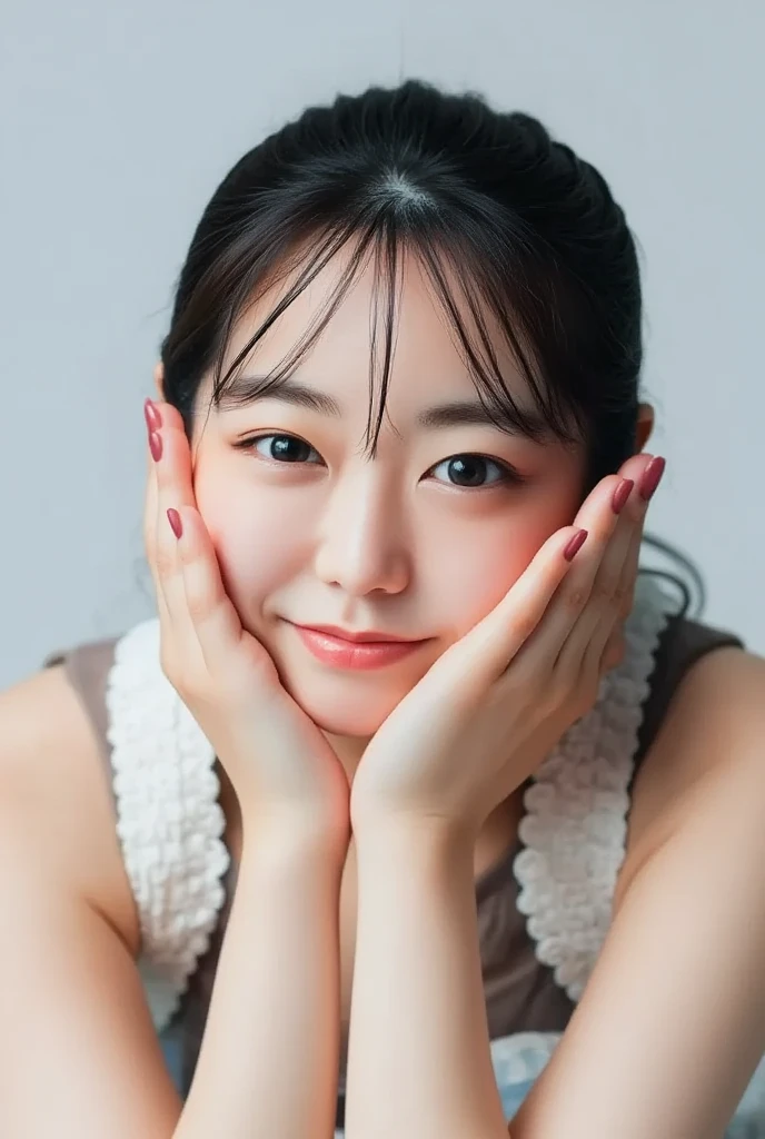 Likeい, An adorable Korean woman poses gently for the camera - SeaArt AI