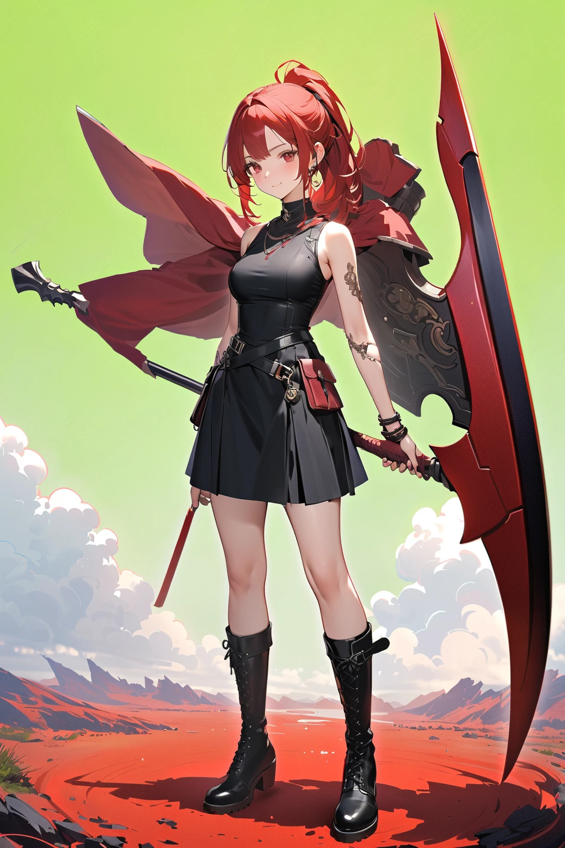 (green background:1.3), No wind, character sprite, wide shot - SeaArt AI