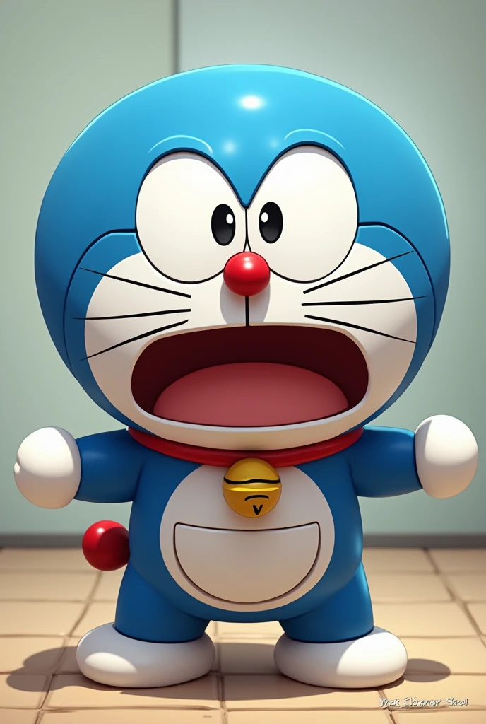 Doraemon is angry - SeaArt AI