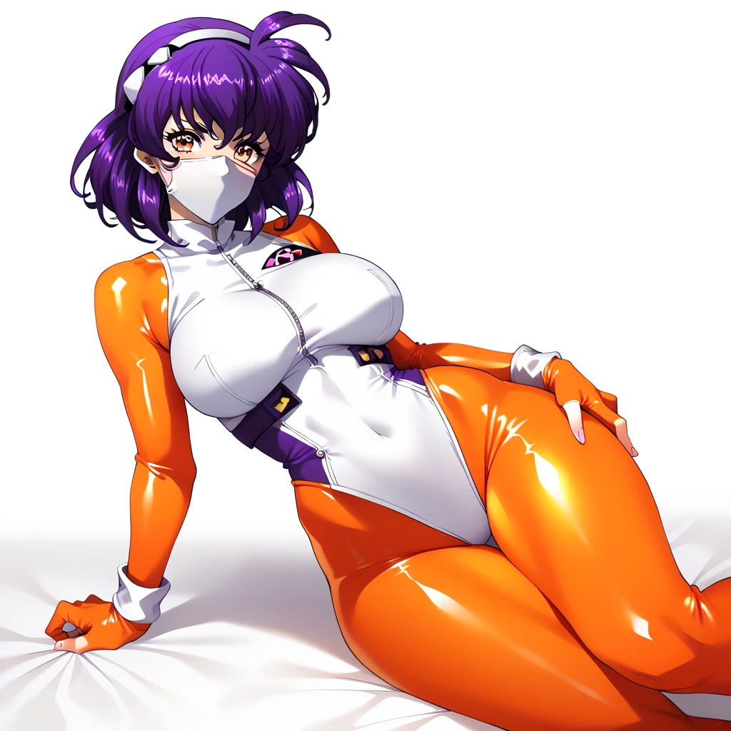 skin tight orange body suit Wh - SeaArt AI