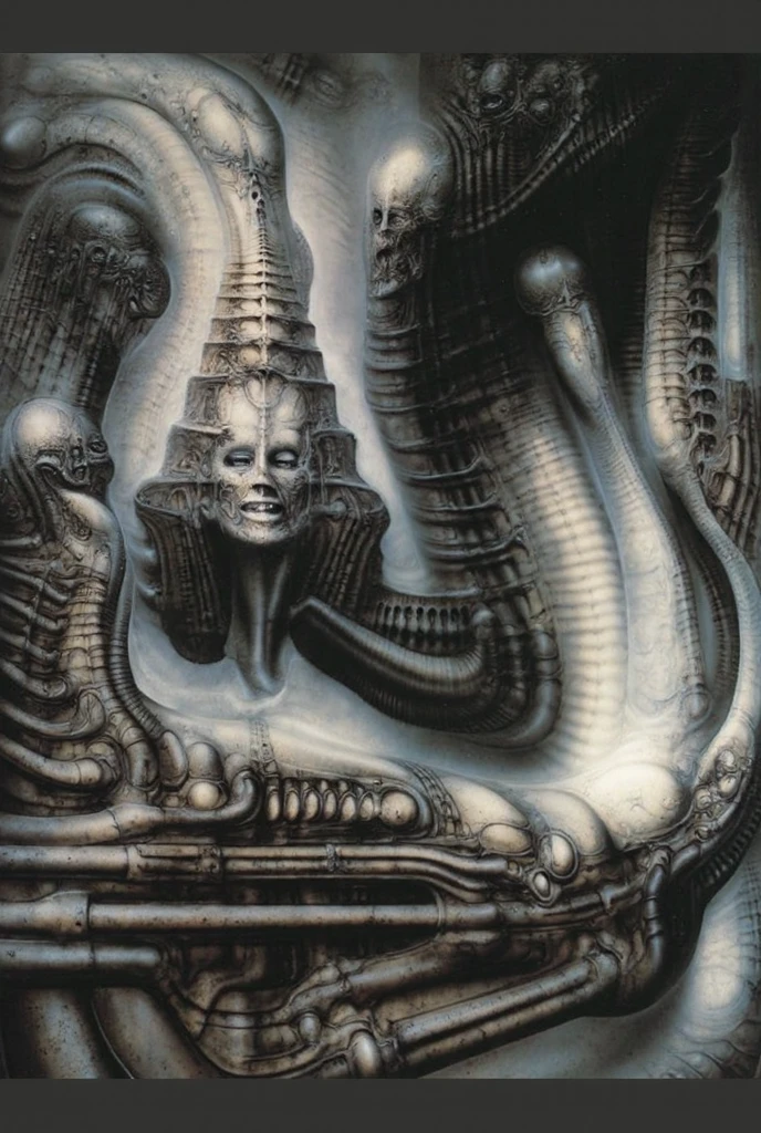 H. R. Giger's g1g3r, , Giger_style, The image is a detailed view of H ...