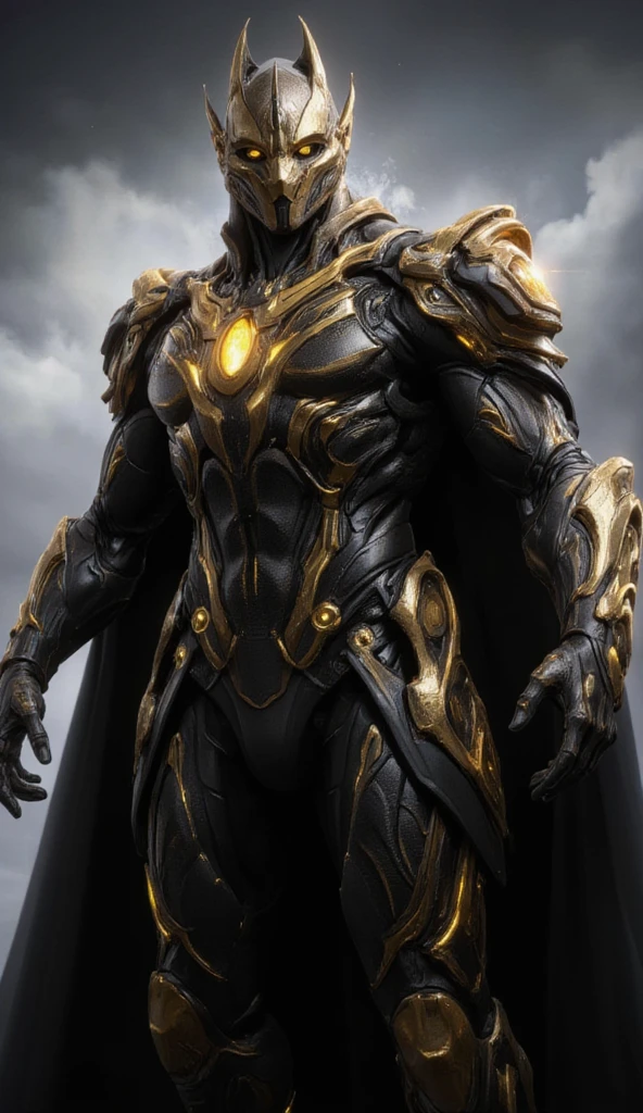 Behold, the imposing figure of a Luperci Warframe, a formidable warrior ...