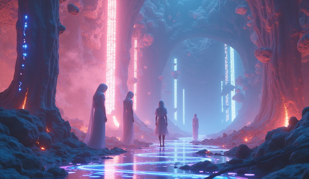 A futuristic dream like image featuring music and visual creativity ...