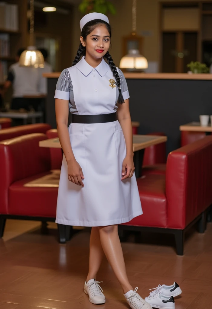 Sri lanka ,1girl,Nursing Officer uniform, black belt, full body - SeaArt AI