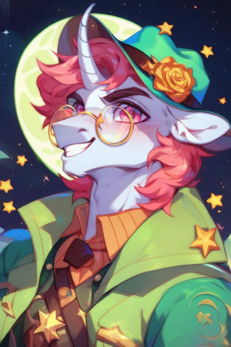 This unicorn is male with hot pink eyes, a lime green coat, and a wavy ...