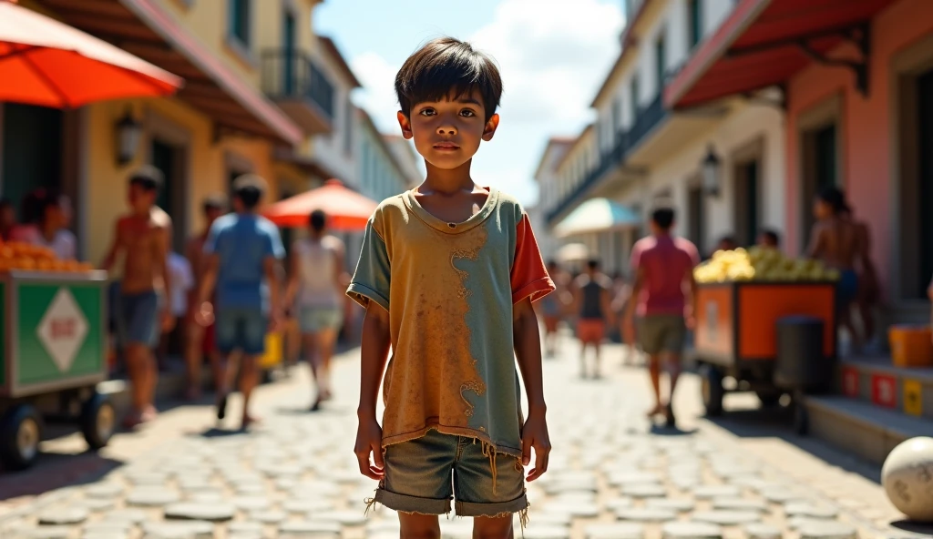 Prompt em inglês: Amid the vibrant chaos of a lively plaza - SeaArt AI