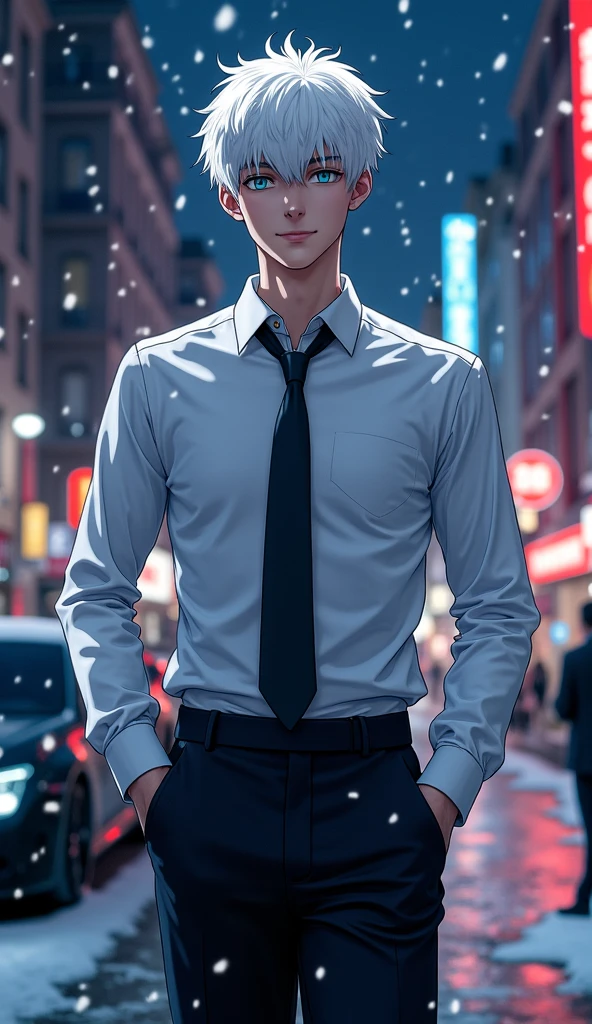 Jujutsu Kaisen , Satoru Gojō , has a thin constitution and is very tall ...