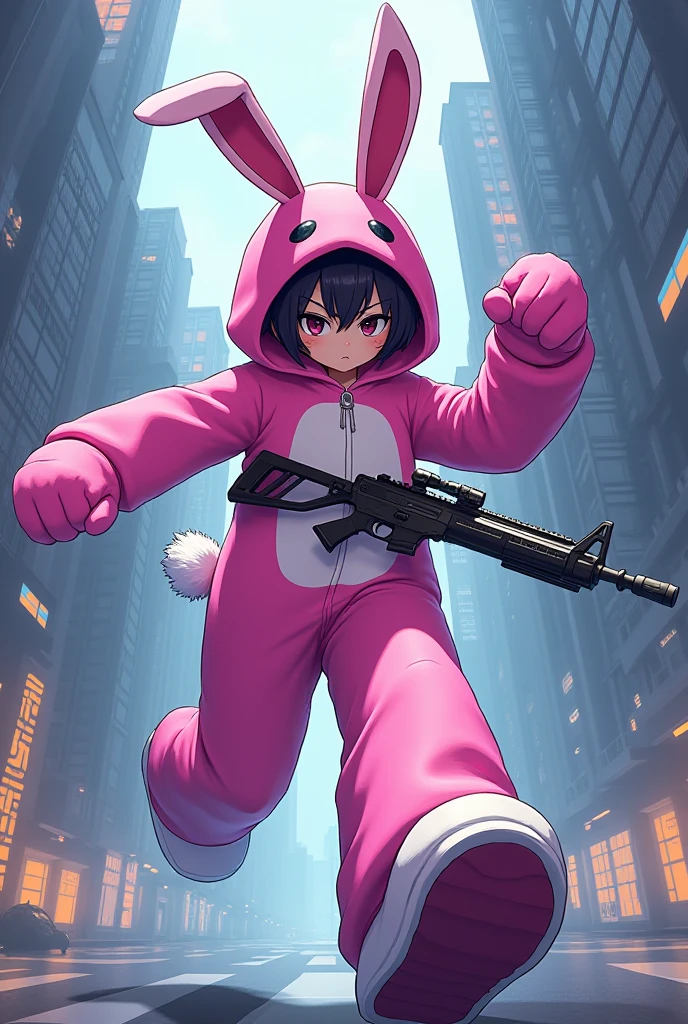 Make art from zenless zone zero. Yanagi with bunny costume do dirty job ...