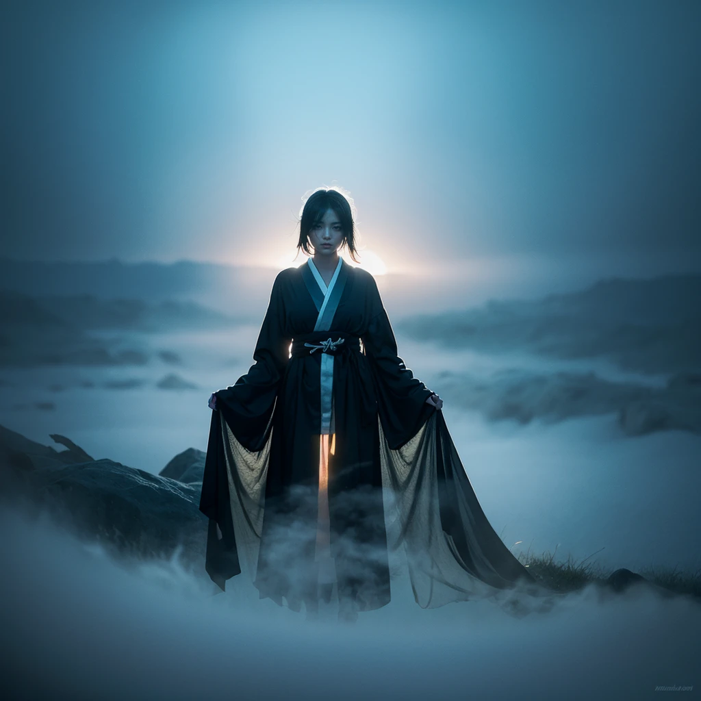 ⑤ "Create an anime-style illustration of a 'Japanese ghost - SeaArt AI