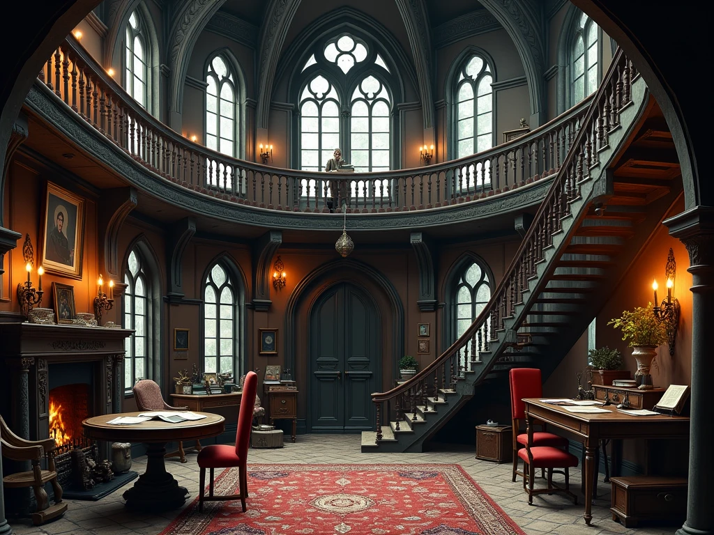 A Dungeons and dragons base for adventurers, filled with scattered ...