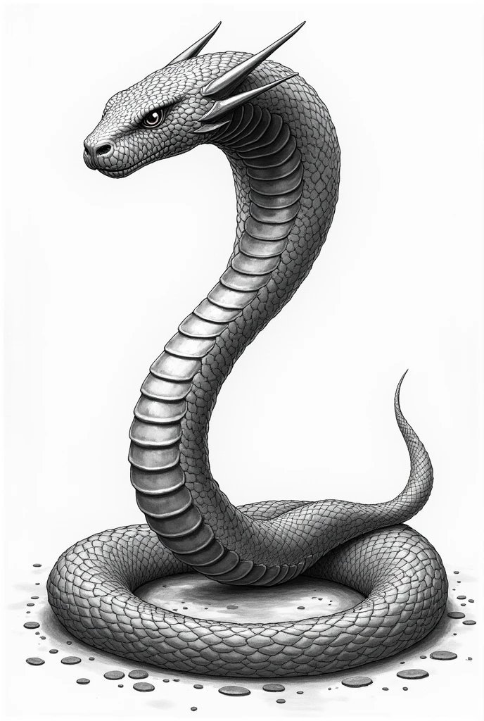 Create a basic drawing of the Viper character that looks like a drawing ...