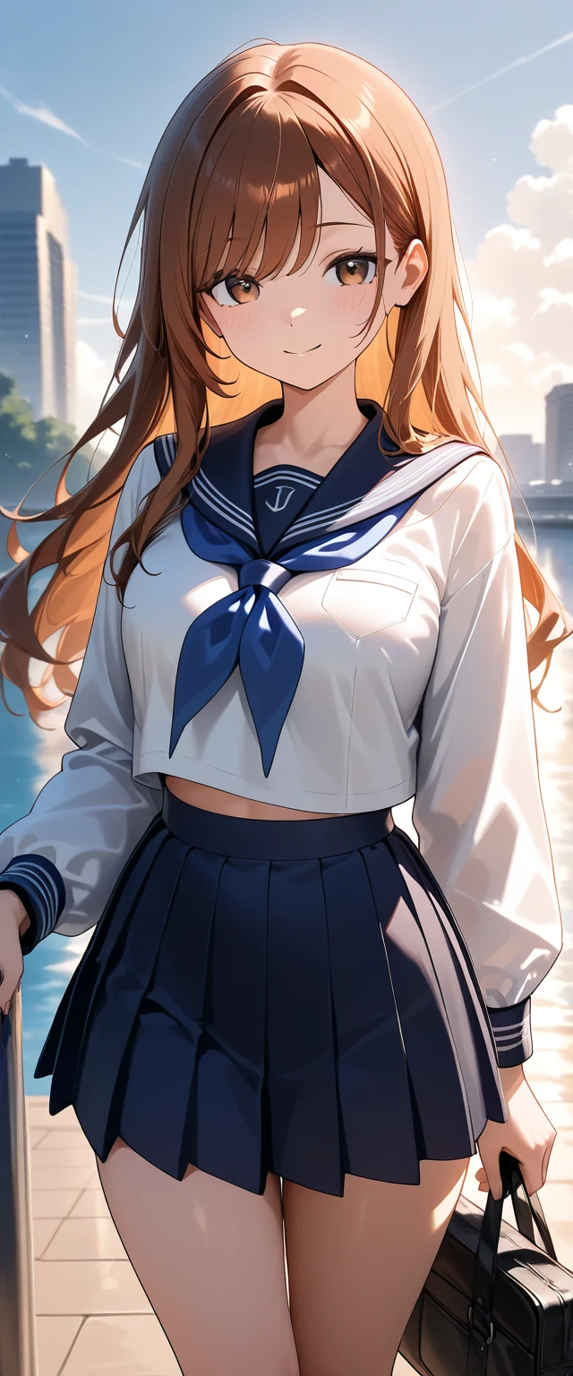 Masterpiece,best quality,newest,1girl, JK, Sailor suit, skirt - SeaArt AI