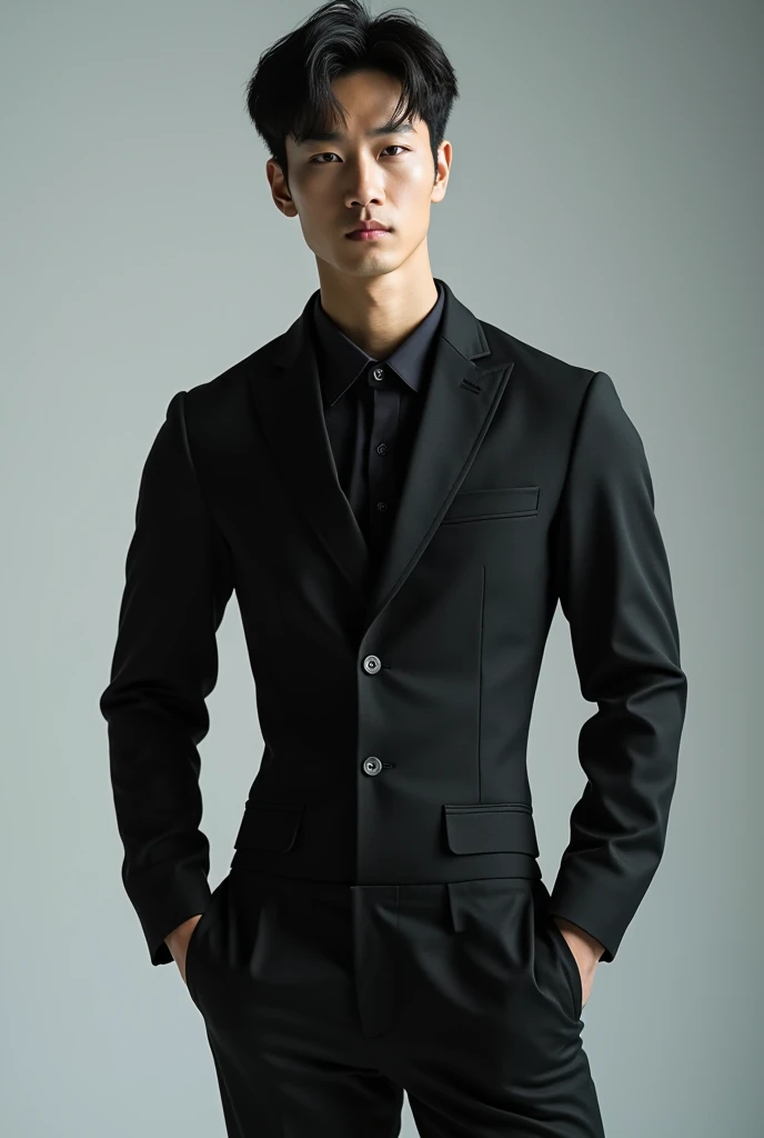 Actor Cha Ju-young in a jumpsuit - SeaArt AI