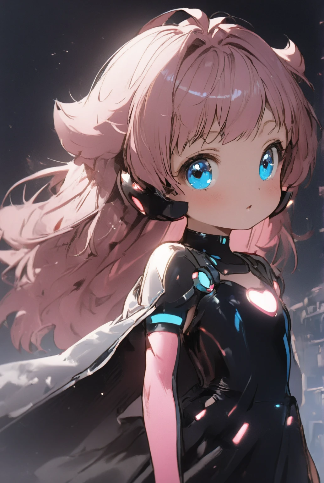 1girl,solo,astro girl,(((pink hair,blue eyes))), - SeaArt AI