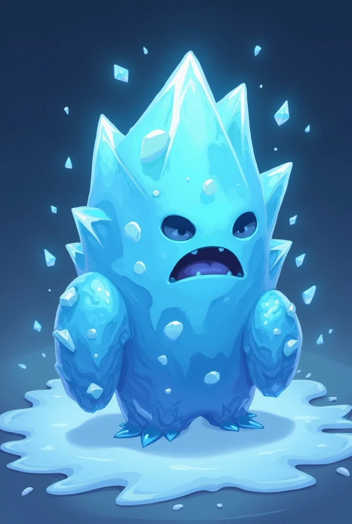 A chilling monster, it appears with an icy aura and glows with a frost ...
