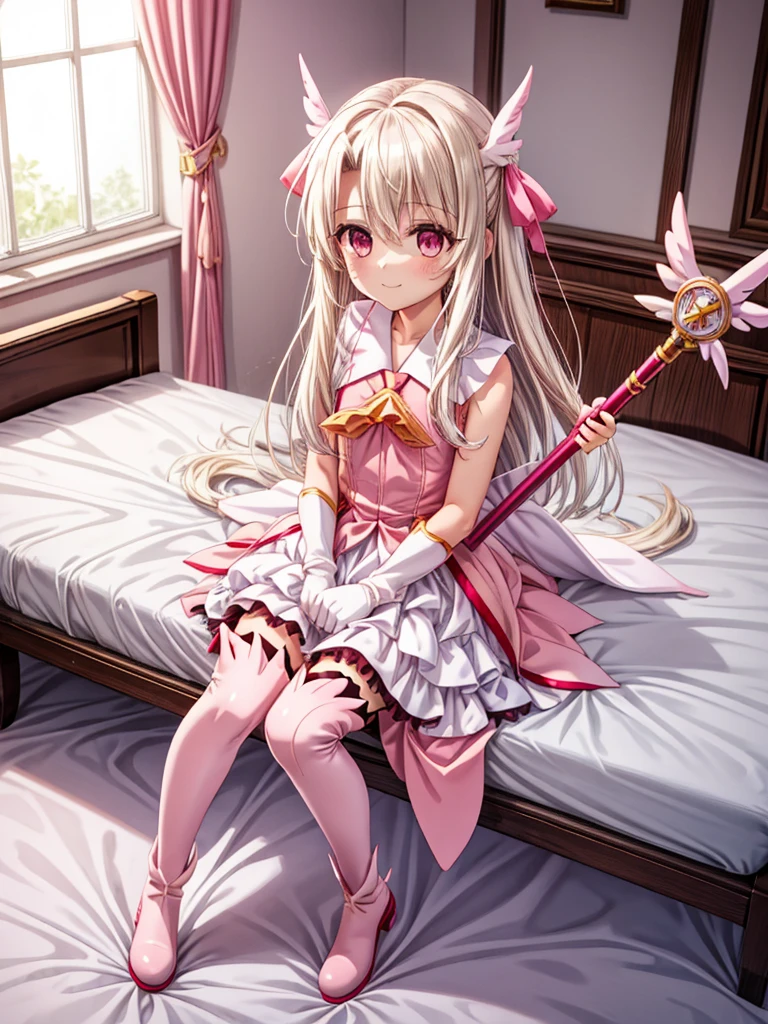 One girl, Illyasviel von Einzbern, Prisma Illya, cute face, thin and ...