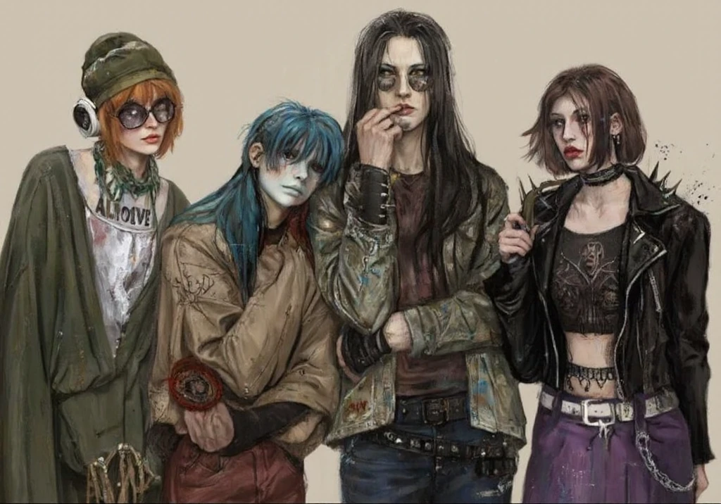 Punk Killer Gang - SeaArt AI
