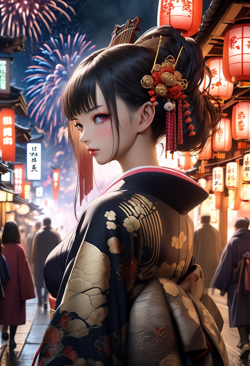 hair ornament、Cyborg Geisha 、Robo Geisha 、 Walking Around Kyoto Shrines ...
