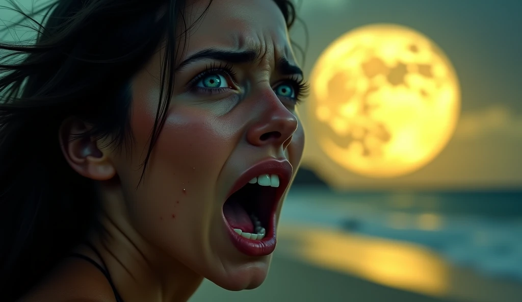 A hyper-realistic and cinematic close-up depiction of a stunningly ...