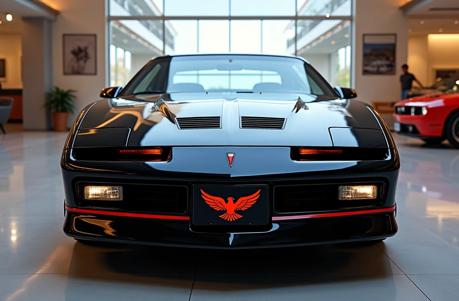A captivating and futuristic image of the 1990 Pontiac fire bird taking ...