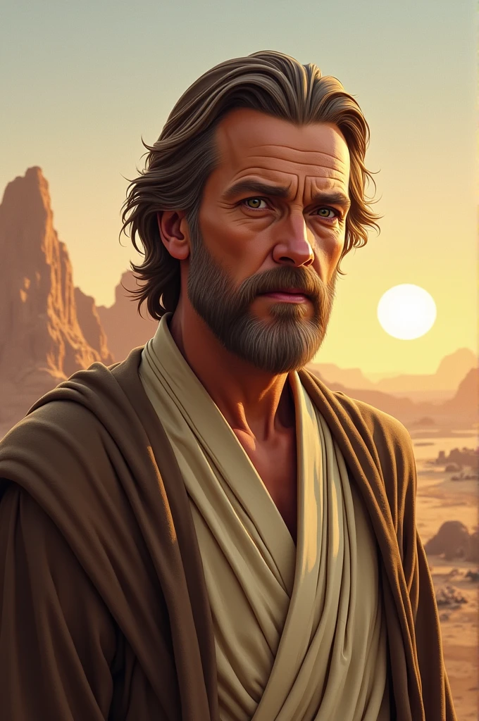 Guy William cómo obi wan kenobi - SeaArt AI