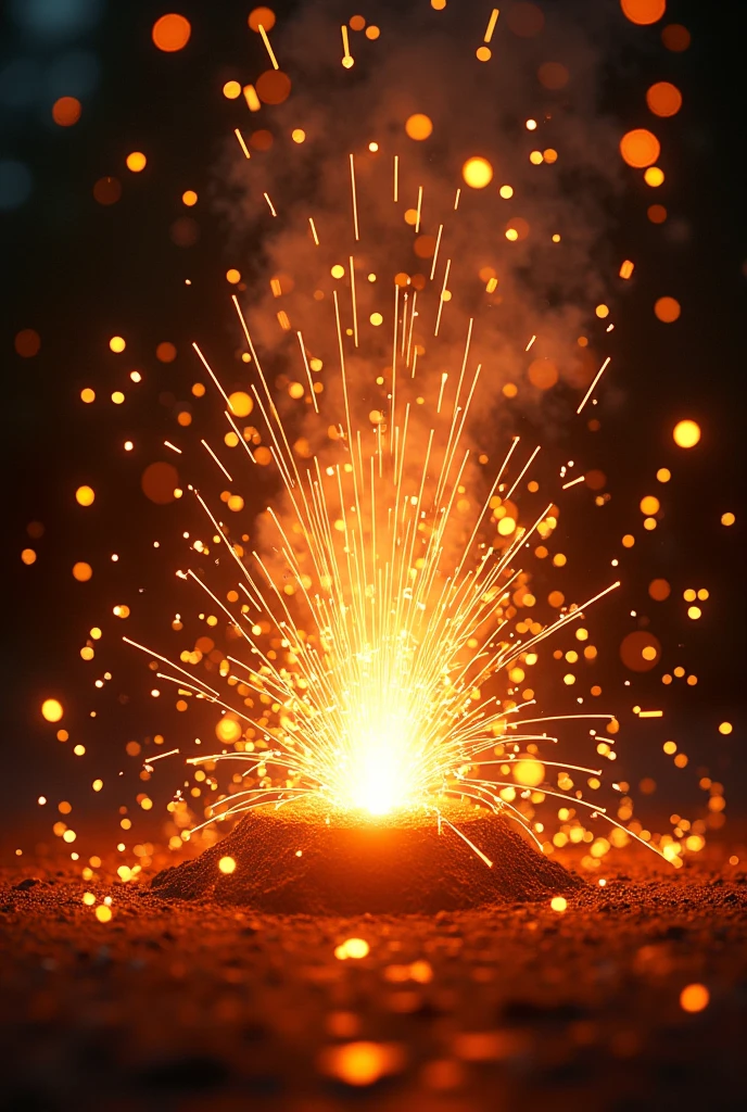 Fire blasting from cracker sparklers - SeaArt AI