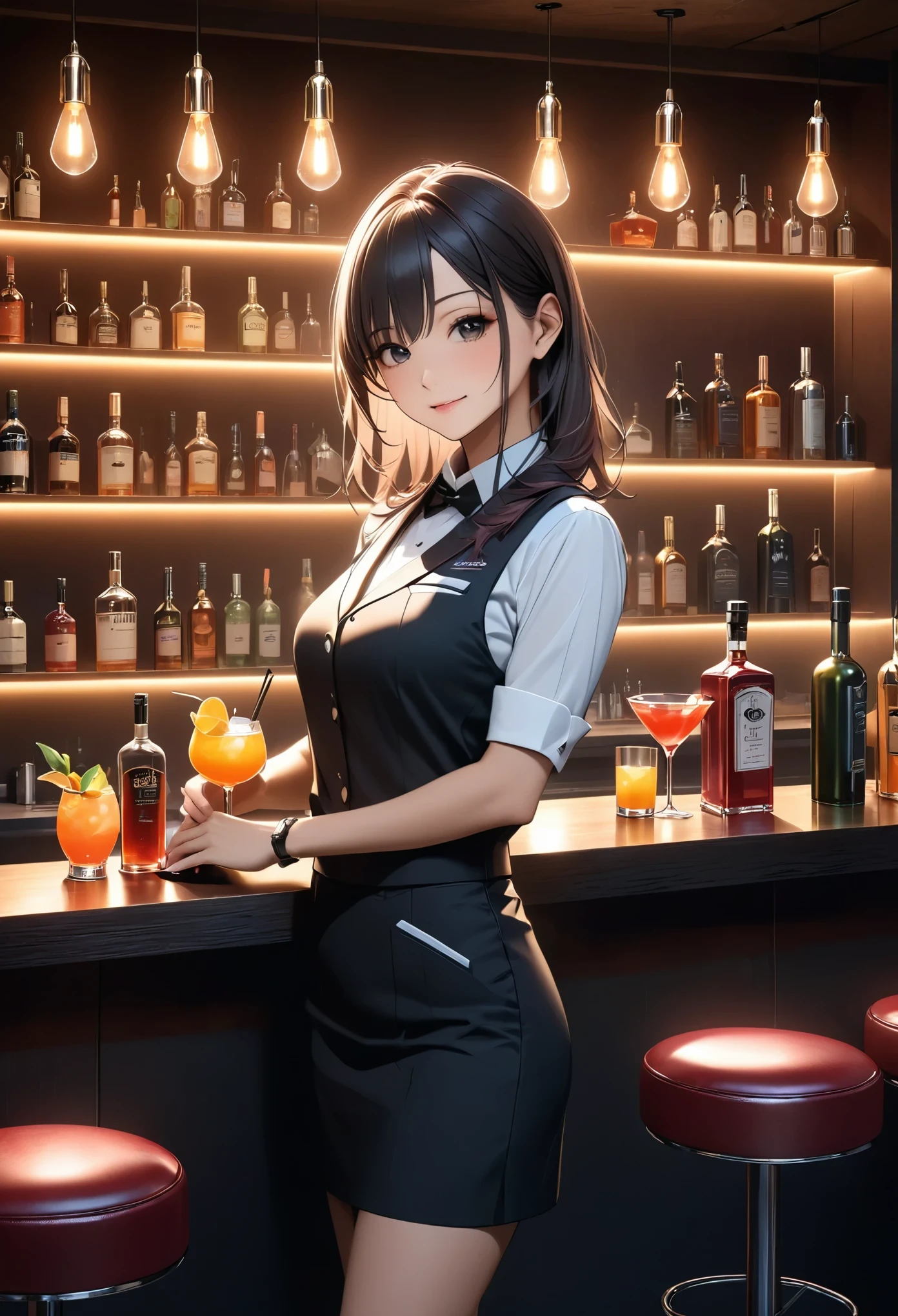 Bar(DailyChallenge) created with SeaArt AI