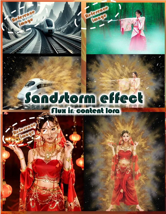 SeaArt AI | Sandstorm effect