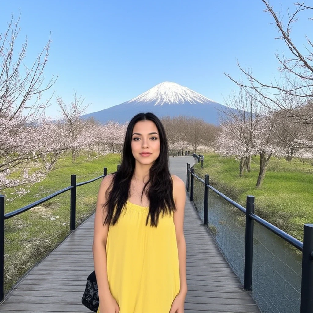 SeaArt AI | Mount Fuji Selfie