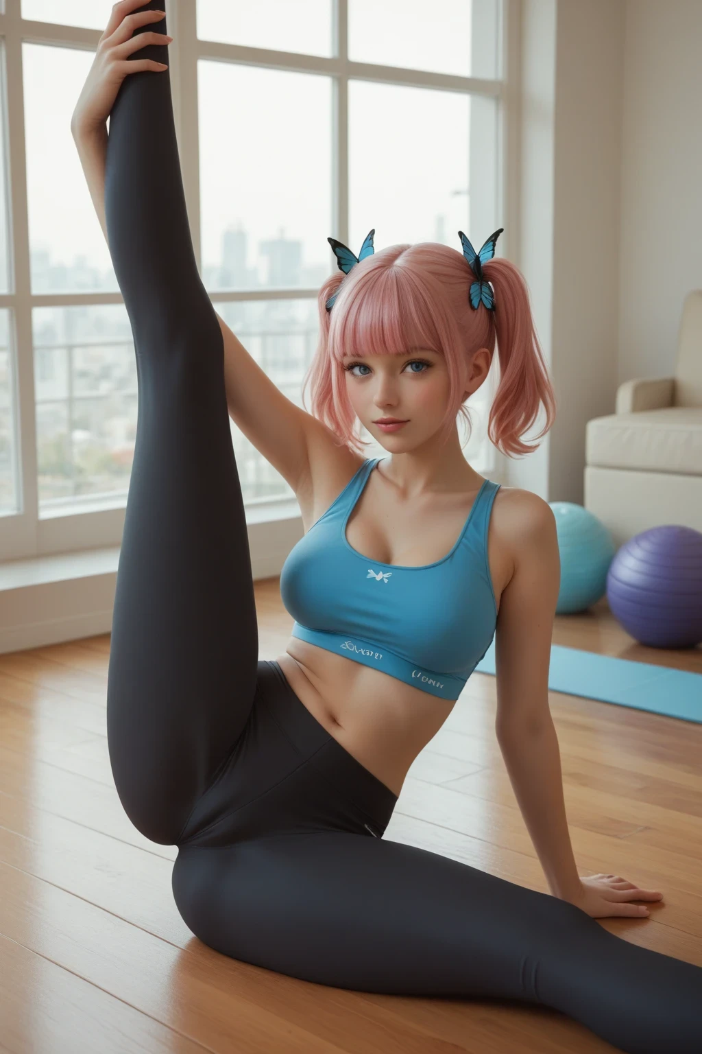 SeaArt AI | Side sitting split type generator