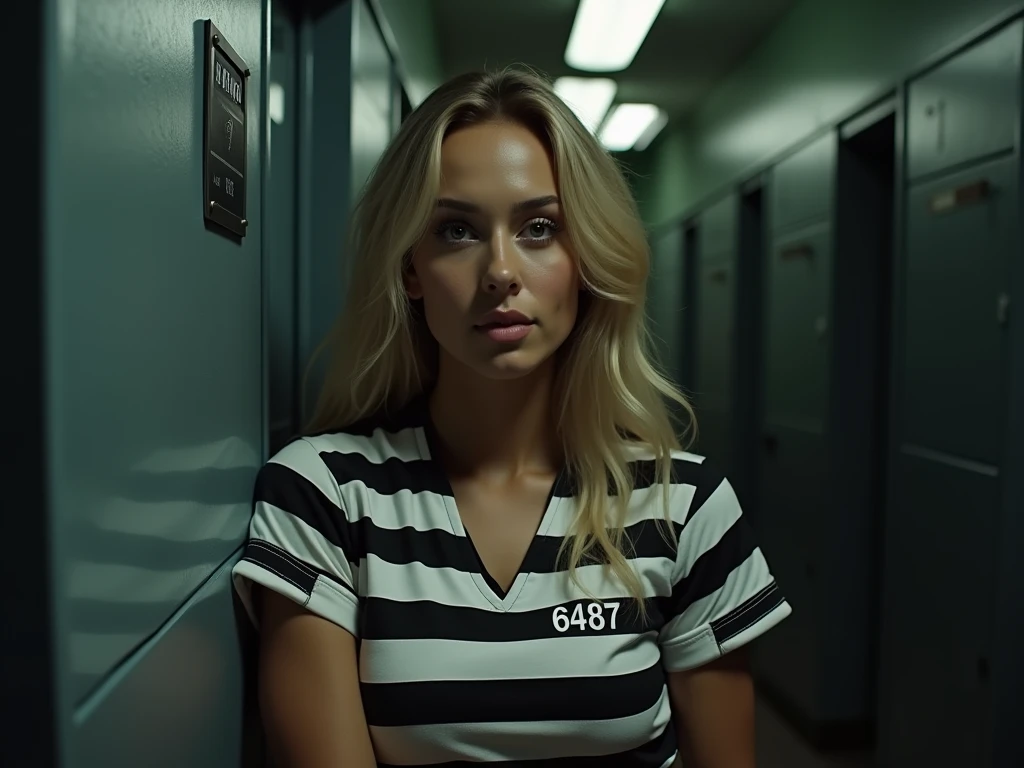 (Ultra wide angleFull length shot) of a perfect face, perfect eyes ...