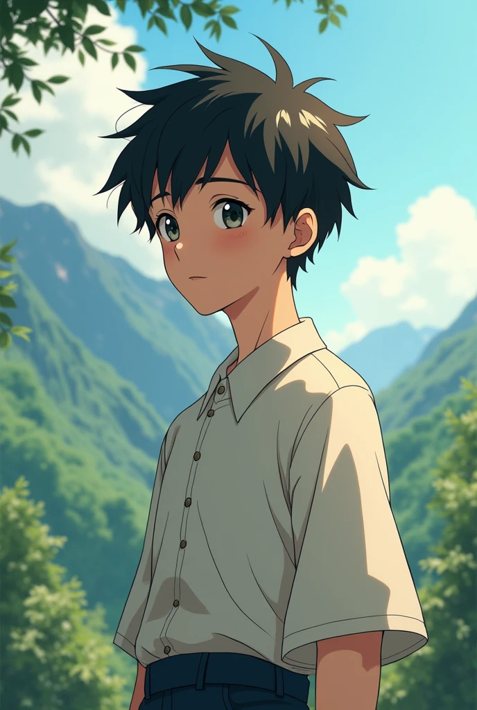 Draw a strong,kind,introvert anime character and name it Faik - SeaArt AI