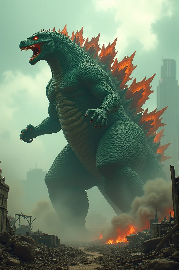 Create a female Godzilla image - SeaArt AI