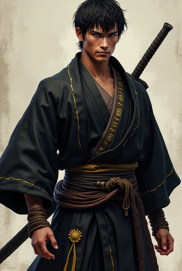 A reddish-skinned indigenous man , short brown hair , brown slanted ...