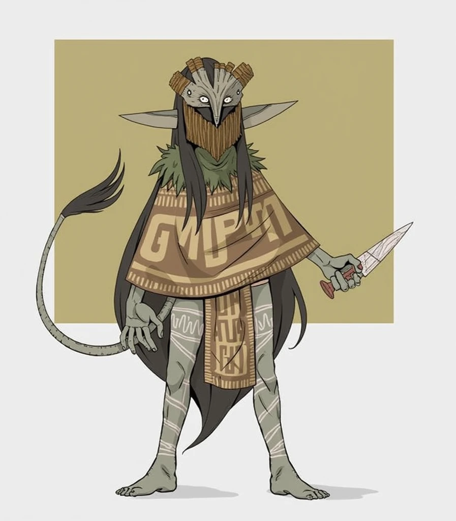 A blind girl with a bandage or mask on her face , who has long but ...