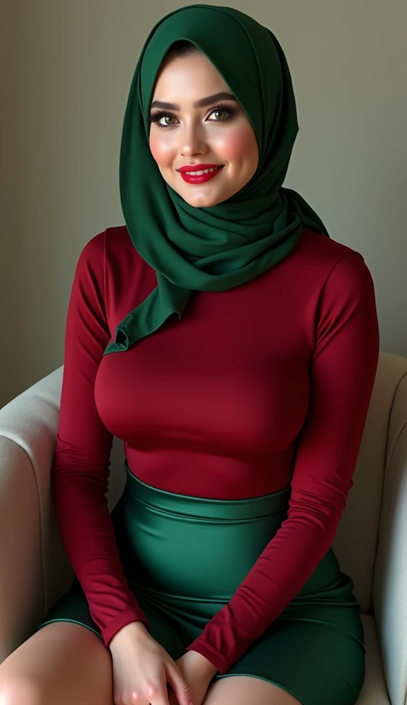 Photorealistic european young hijabi woman, 160cm tall, ((smooth skin ...