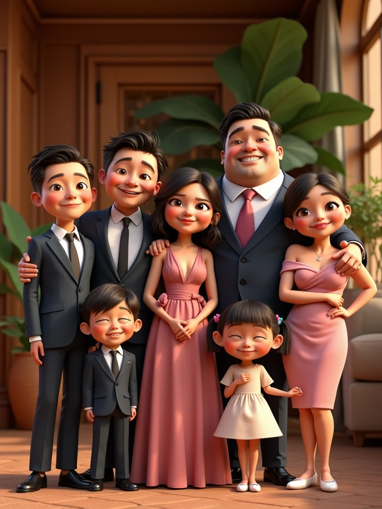 A vibrant group of animated characters styled as Pixar creations ...