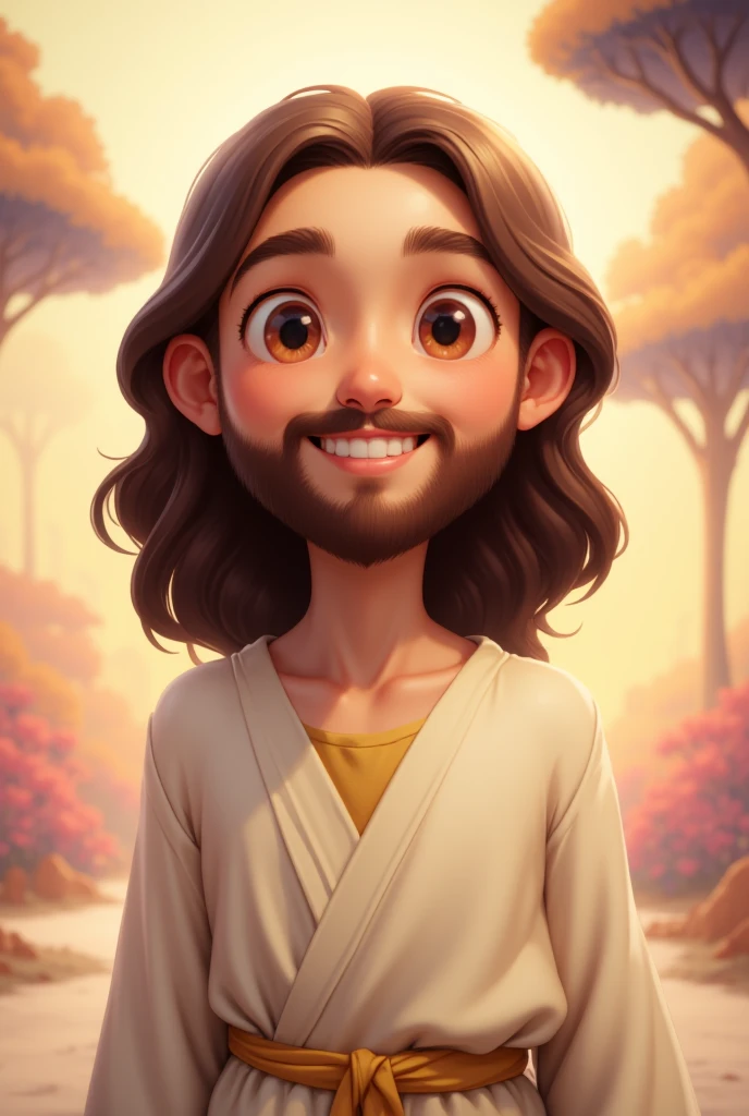 Create a cartoon-style image of Jesus Christ inspired by Disney ...