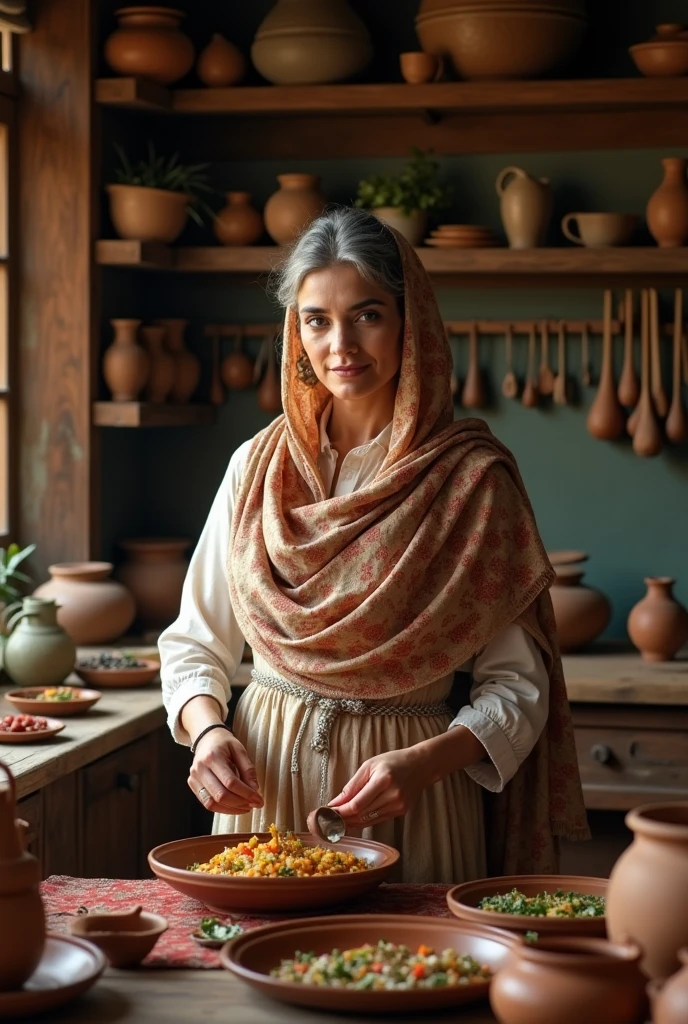 Avatar Pakistani woman in kitchen - SeaArt AI