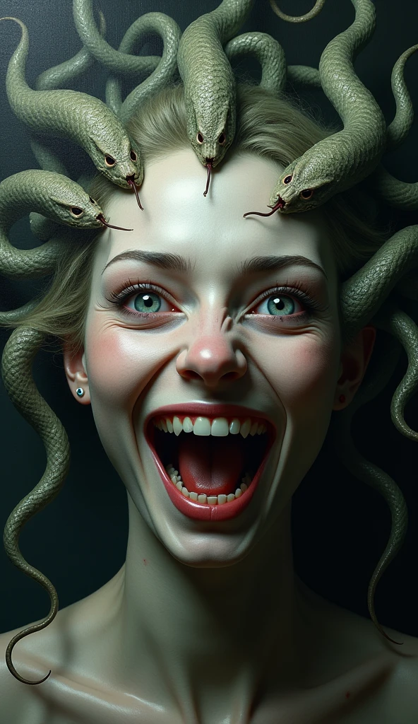 A hyperrealistic, three-dimensional oil painting on canvas of a ...
