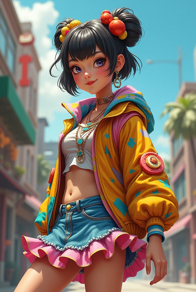Make the least apocalyptic costume and the shortest skirt - SeaArt AI