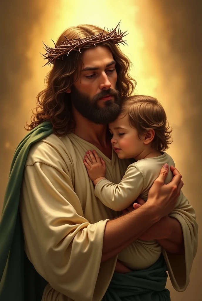 "A realistic and heartwarming depiction of Jesus Christ wearing a crown ...