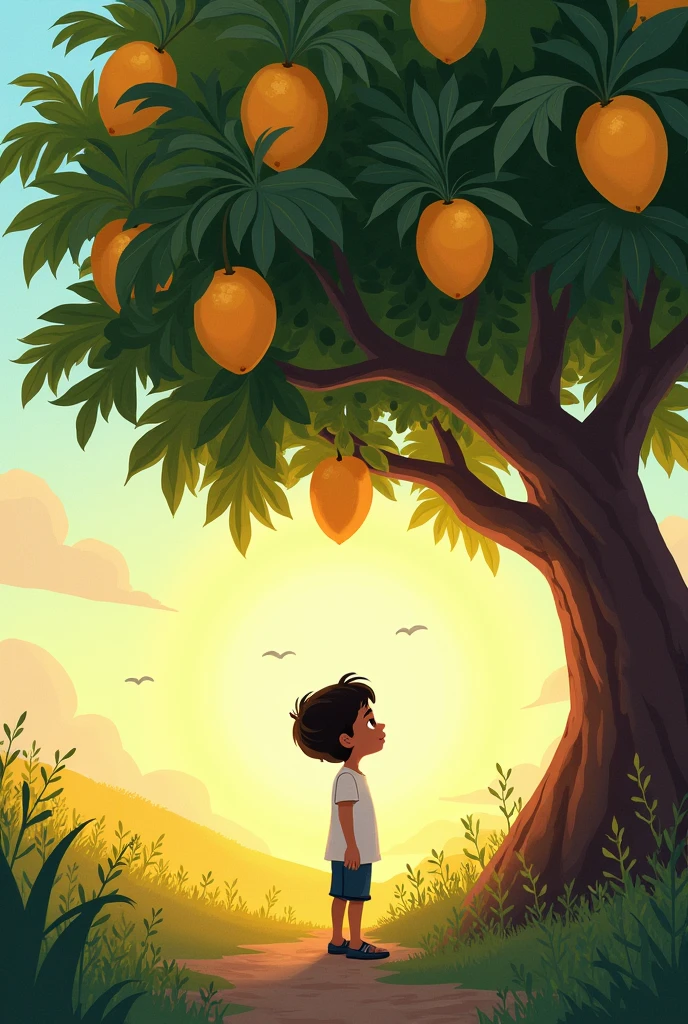 Title: "Chintu and the Magical Mango Tree" Once upon a time - SeaArt AI
