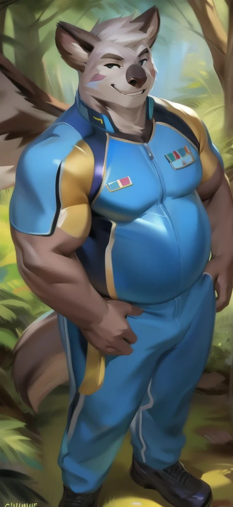 alone, Male tall , Big torso ,Standing , the,koala wing hawk - SeaArt AI