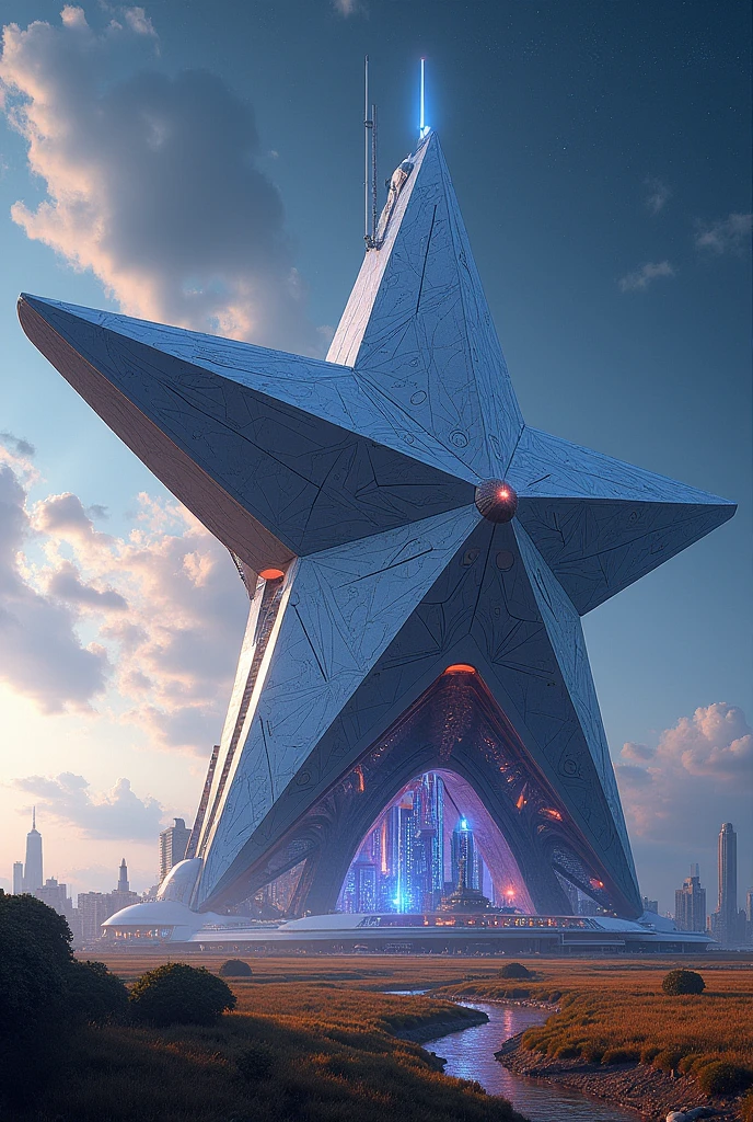 I want to build a building with star shaped. The themed is galaxy ...