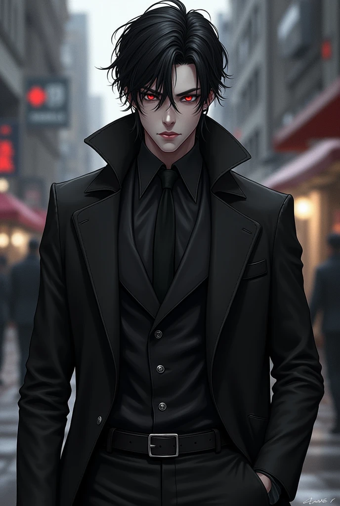 Arafed image of a man in a black and white outfit, a character portrait by Yang - SeaArt AI