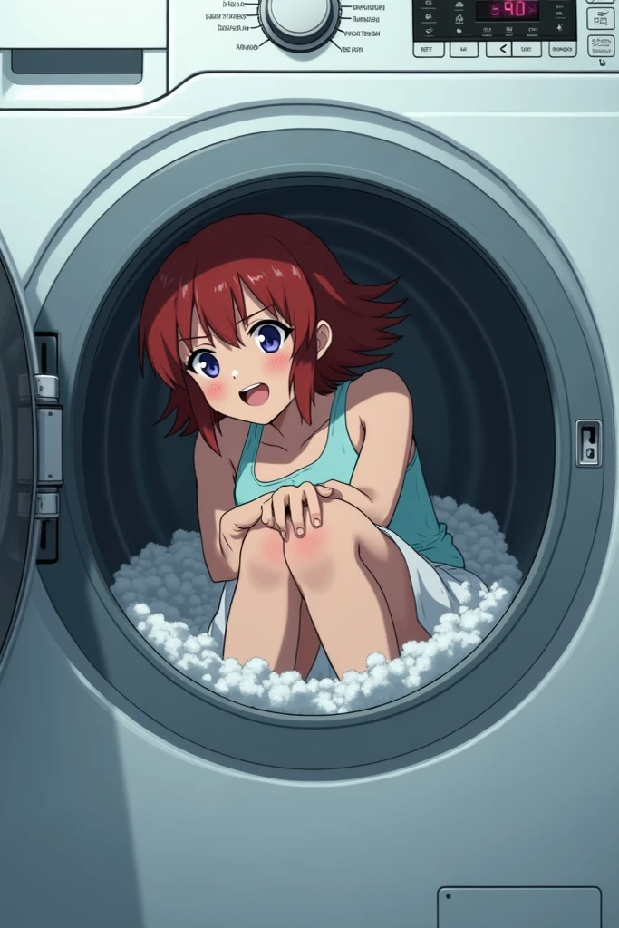 Mitsuki or Bakugo gets fucked by her giant ass while she is stuck in the washing - SeaArt AI