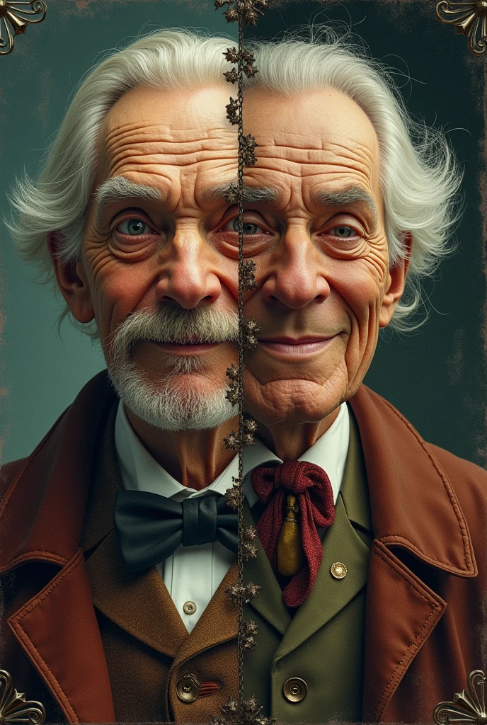 I need a collage with a picture of Scrooge bad and one of Scrooge kind ...