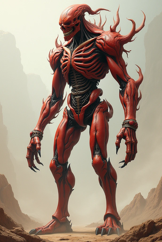 Humanoid biological mech made with bone and flesh and other living ...